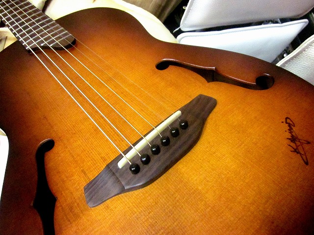 K.Yairi Nocturne Fホール仕様 F-Custom マイク搭載 アンプに繋げる PICKUP付 【 Kヤイリ ノクターン PU搭載 Nocturne-F 】 ギター専門店 ...